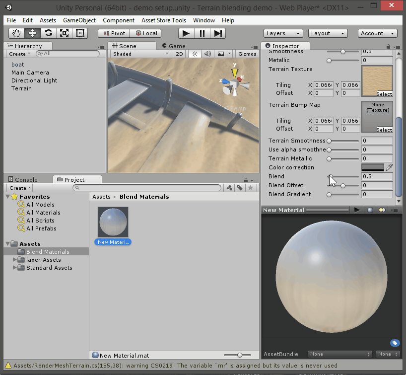 Terrain Mesh Blending Documentation 